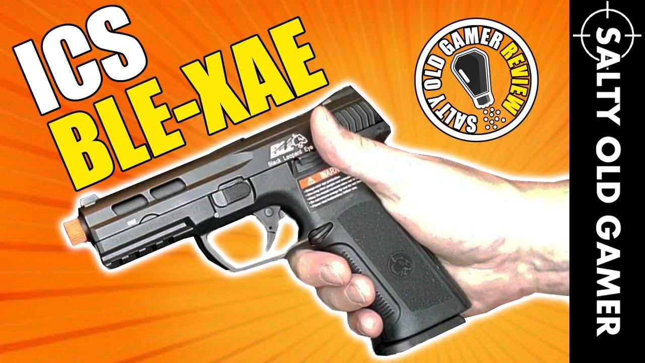 ICS BLE-XAE Airsoft GBB Review | SaltyOldGamer Airsoft Review - YouTube