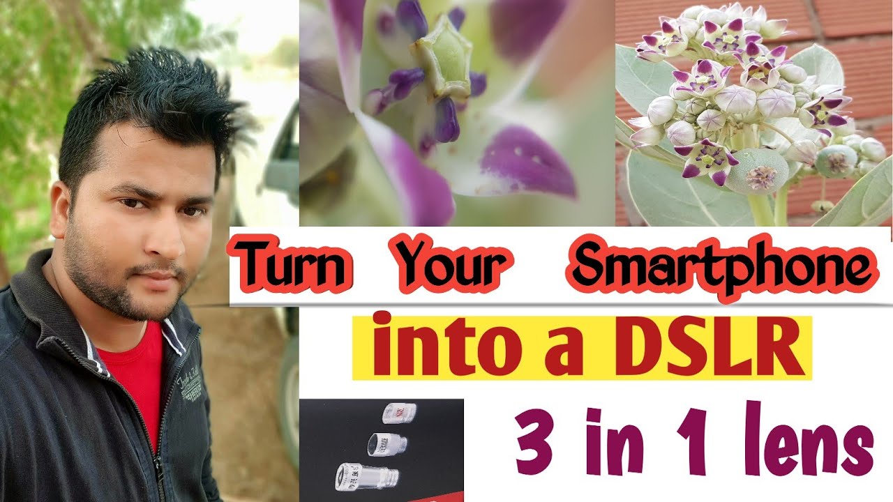 CONVERT your mobile into dslr Universal lens clip/How to convert ...