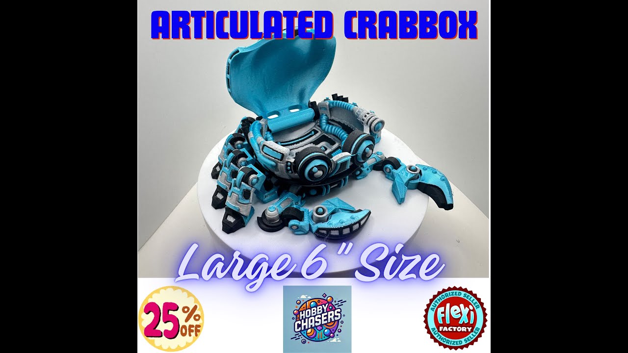 Cyber Crab Box – 3D Printed Articulated Crab Storage! - YouTube