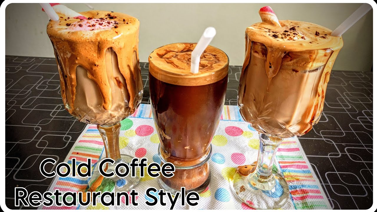 Two Types of cold Coffee without machine | Cold Coffe Restaurant Style ...