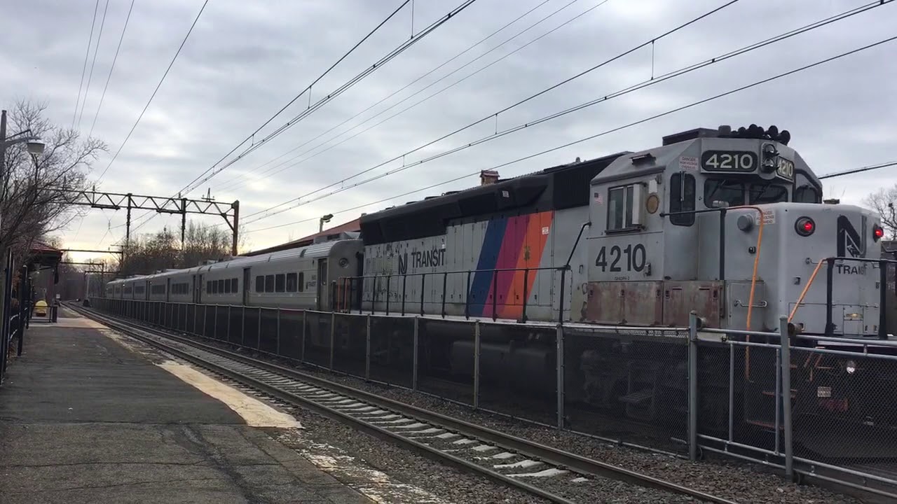 NJ Transit 4210 on train 660 at Chatham, NJ 2/14/18 pt 2. - YouTube