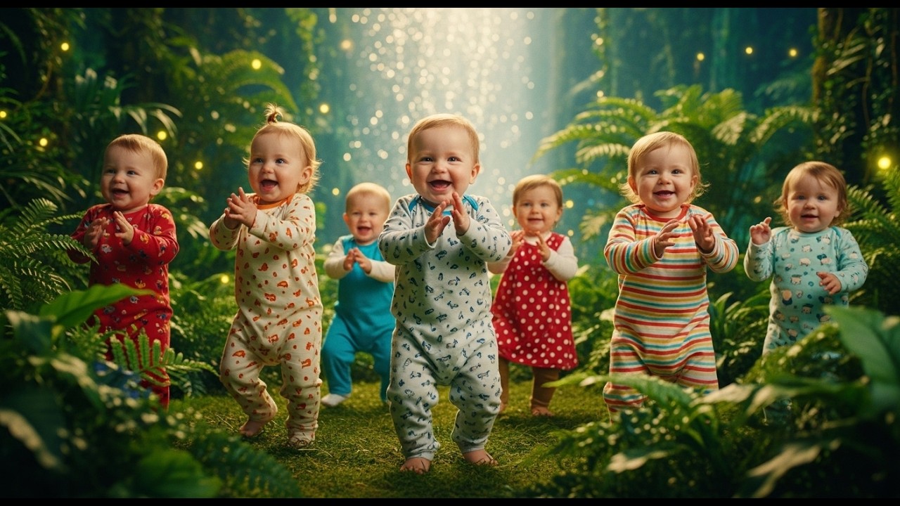“Real Jungle Baby Dance Adventure | Magical Dancing Babies Song (Ultra ...
