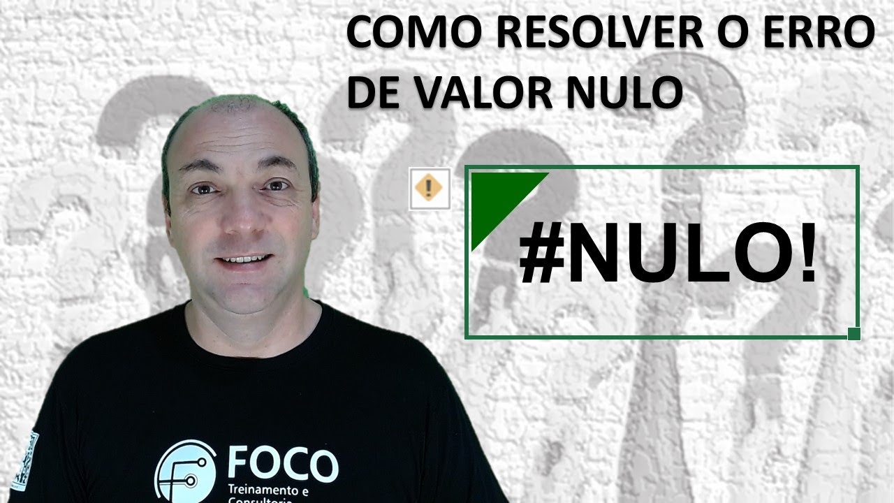💥 O ERRO DE VALOR NULO (#NULO!) NO #EXCEL - YouTube