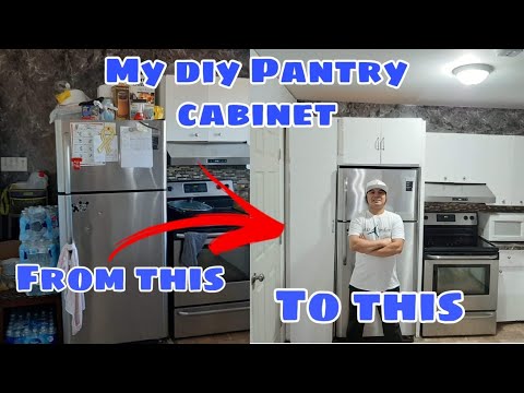My Simple DIY PANTRY Cabinet - YouTube