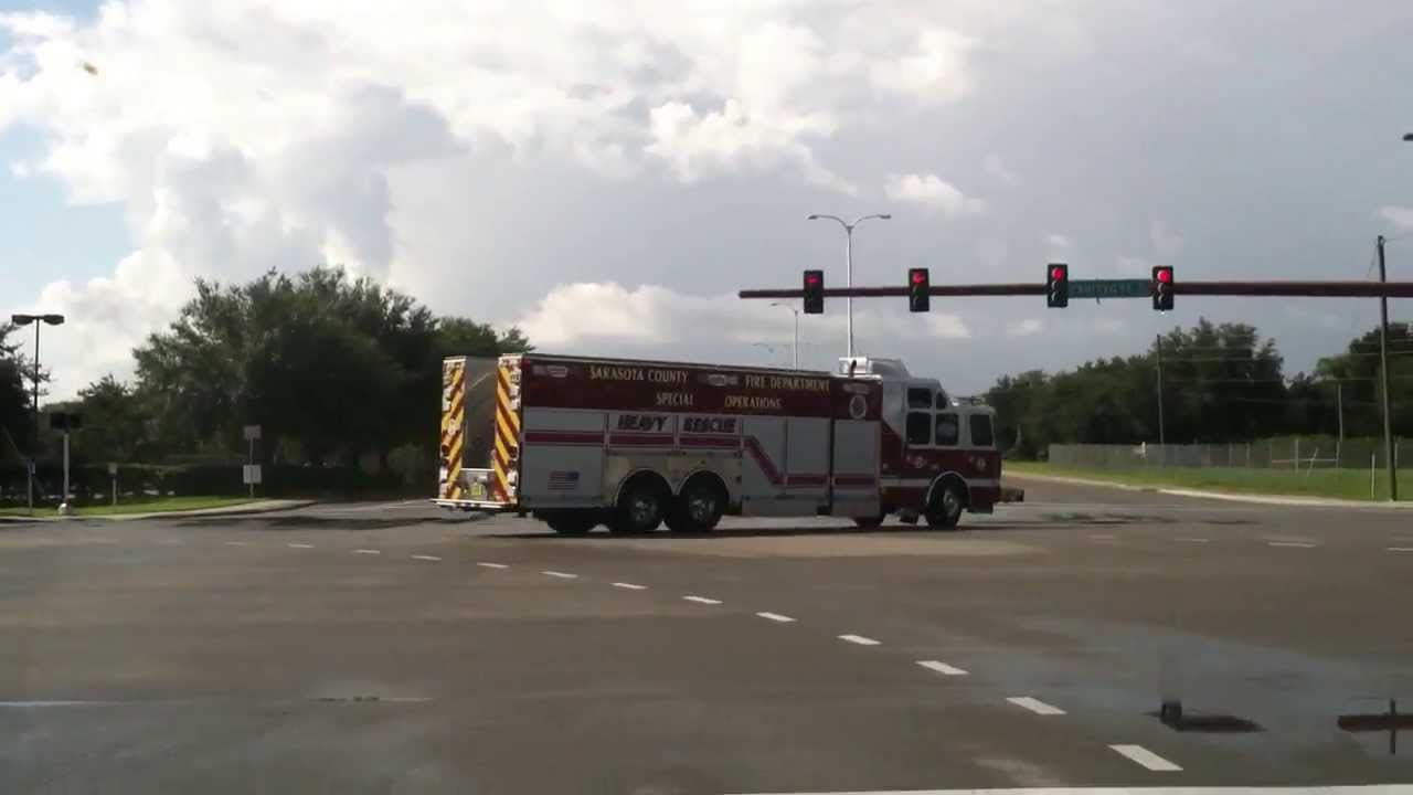 (Heavy Rescue and Hazmat) Squad 8 and Air Truck 8 Sarasota County Fire ...