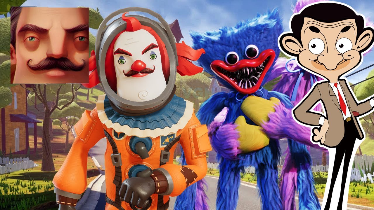 Hello Neighbor - New Secret Neighbor Clown Mr Bean Huggy Wuggy Sonic ...