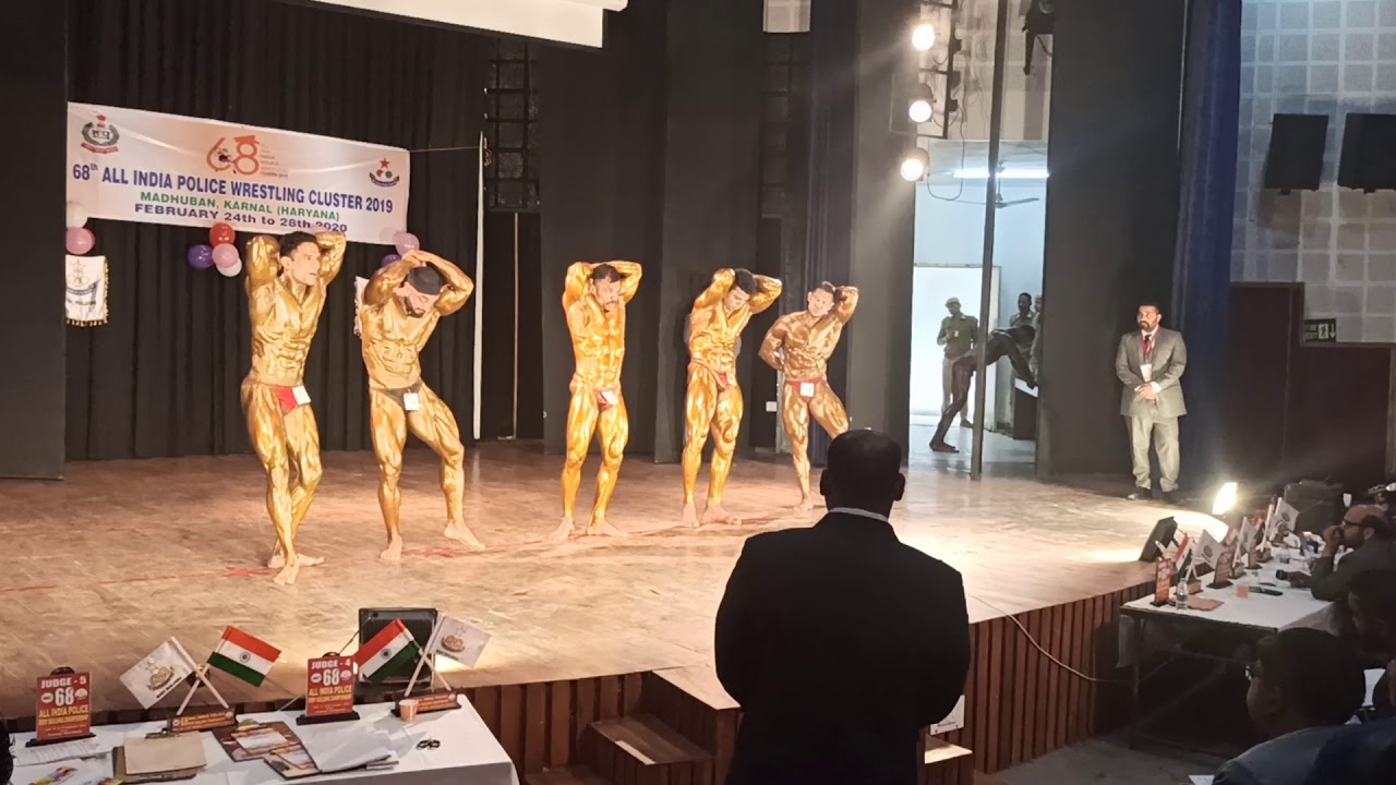 All India Police wrestling culture 2020 Bodybuilding competition(1 ...