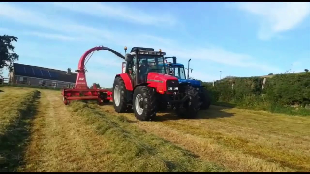 Silage Massey 6290 New Holland 8340 & 7840 JF FCT 900 - YouTube