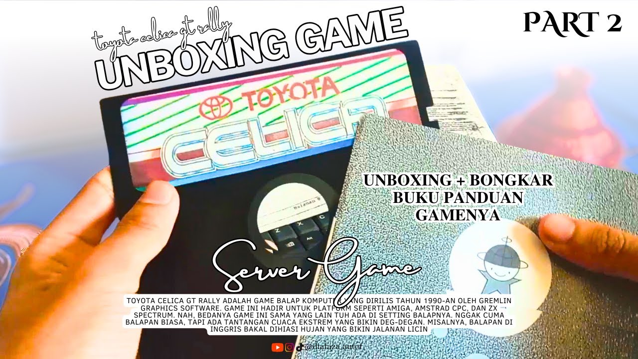 UNBOXING DISKET GAME JADUL TOYOTA CELICA GT RALLY! - YouTube