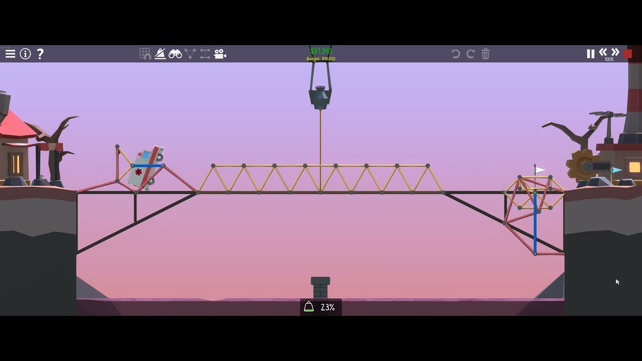Poly Bridge 2 - Level B2-12 - YouTube