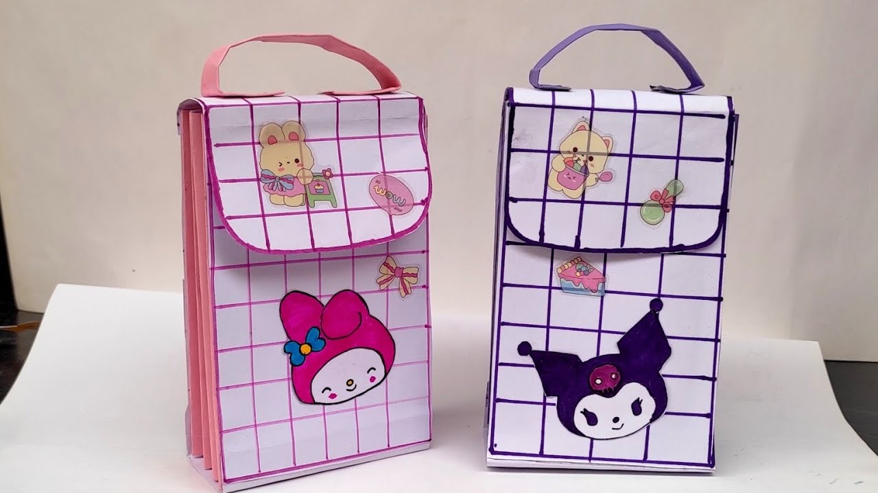 How to make a paper file folder/Diy paper file for school/Origami ...