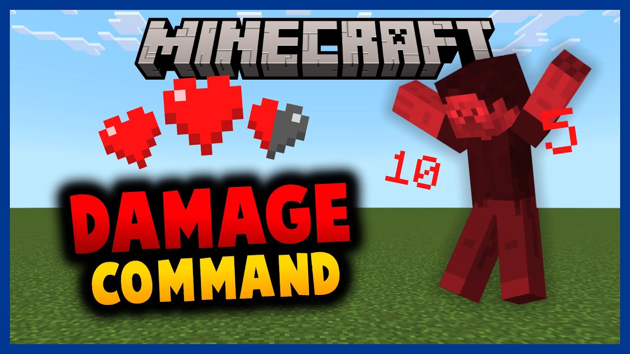 Der NEUE "/damage" COMMAND! 😈🤕 Minecraft Bedrock Tutorial - YouTube
