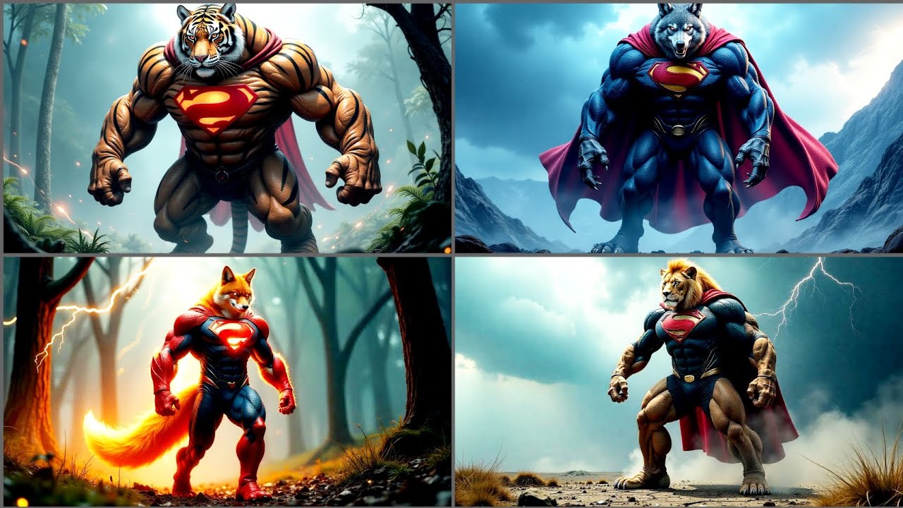 Animals Fused with Superman || Amazing Hybrid Species - YouTube