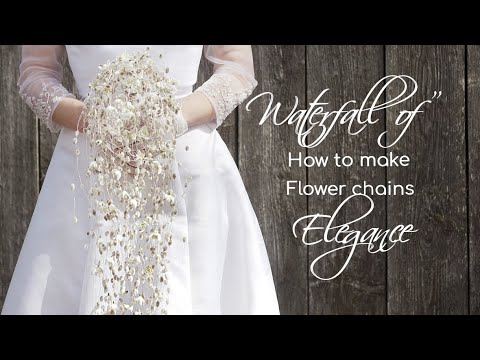 How to make flower chains (Wedding Bouquet) - YouTube