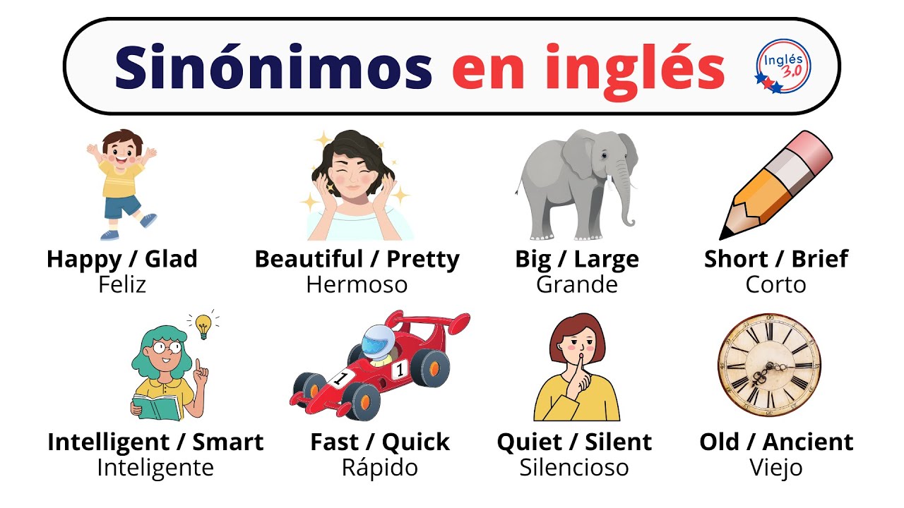 Sin nimos En Ingl s Y Espa ol YouTube