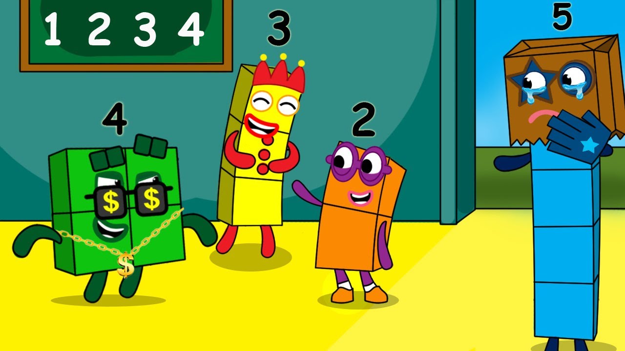 Nobody Wants to Play with Numberblocks 5 | Numberblocks fanmade ...
