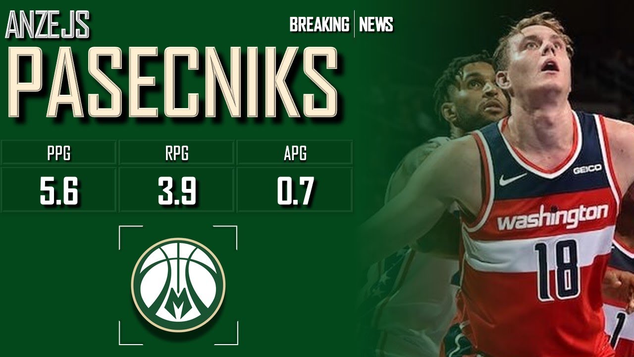 𝐁𝐑𝐄𝐀𝐊𝐈𝐍𝐆 𝐍𝐄𝐖𝐒: Milwaukee Bucks Sign C Anžejs Pasečņiks To Two-Way Deal ...
