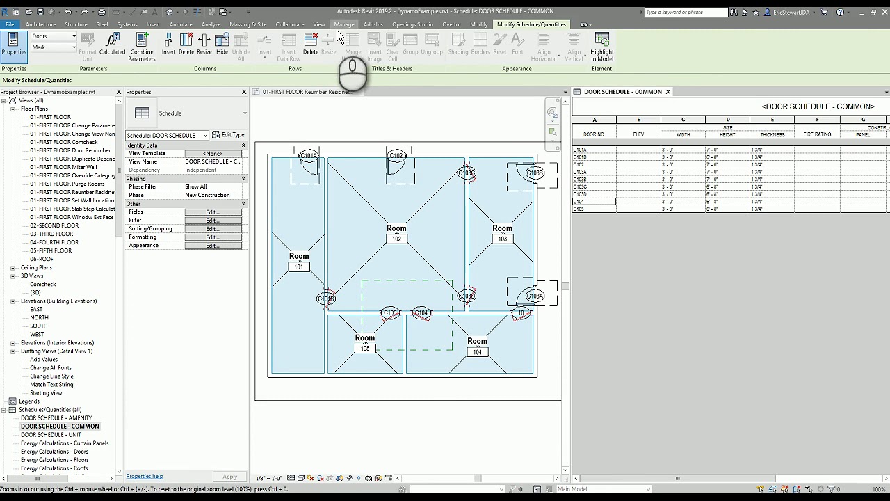 Using Dynamo to Renumber Doors - YouTube