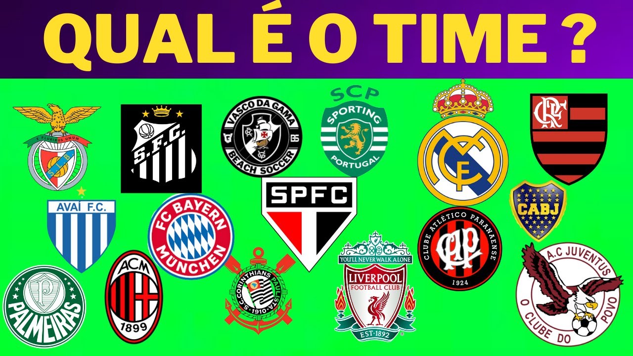 QUAL É O TIME ?⚽⚽⚽ #quiz #futebol // WHAT IS THE TEAM? - YouTube