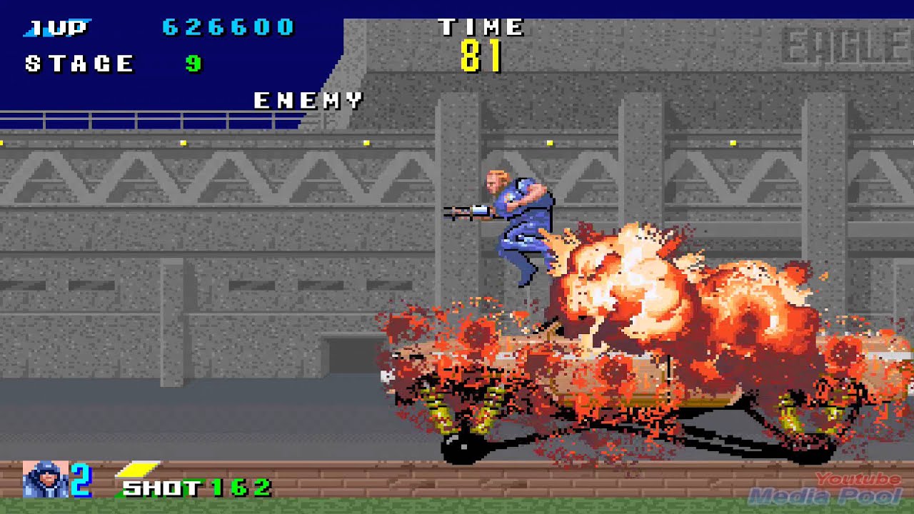 1989 Cyber Police ESWAT Old School Arcade Game Playthrough Retro game ...