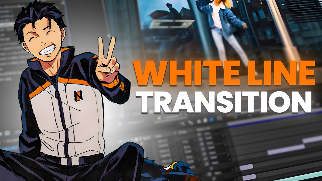 White Line Transition Tutorial: After Effects (AE) - YouTube