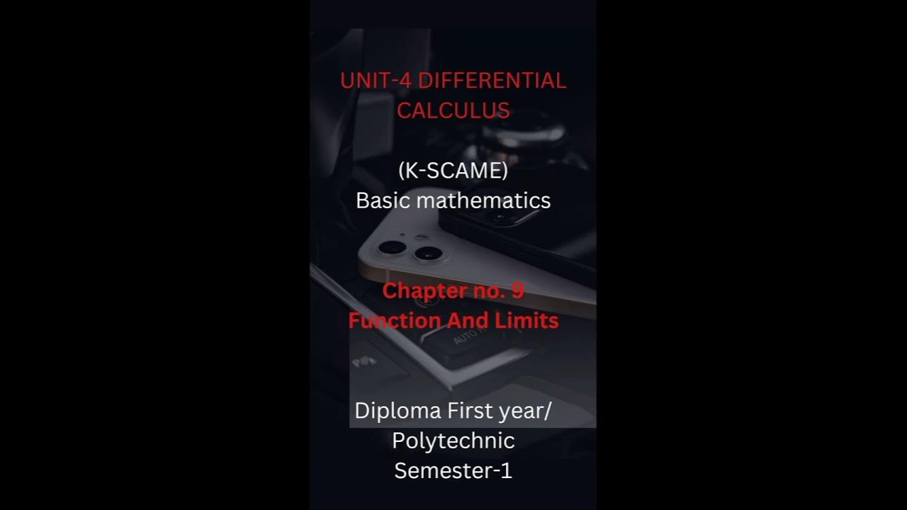 Chapter no. 9 Function And Limits Diploma First year/ Semester-1 - YouTube