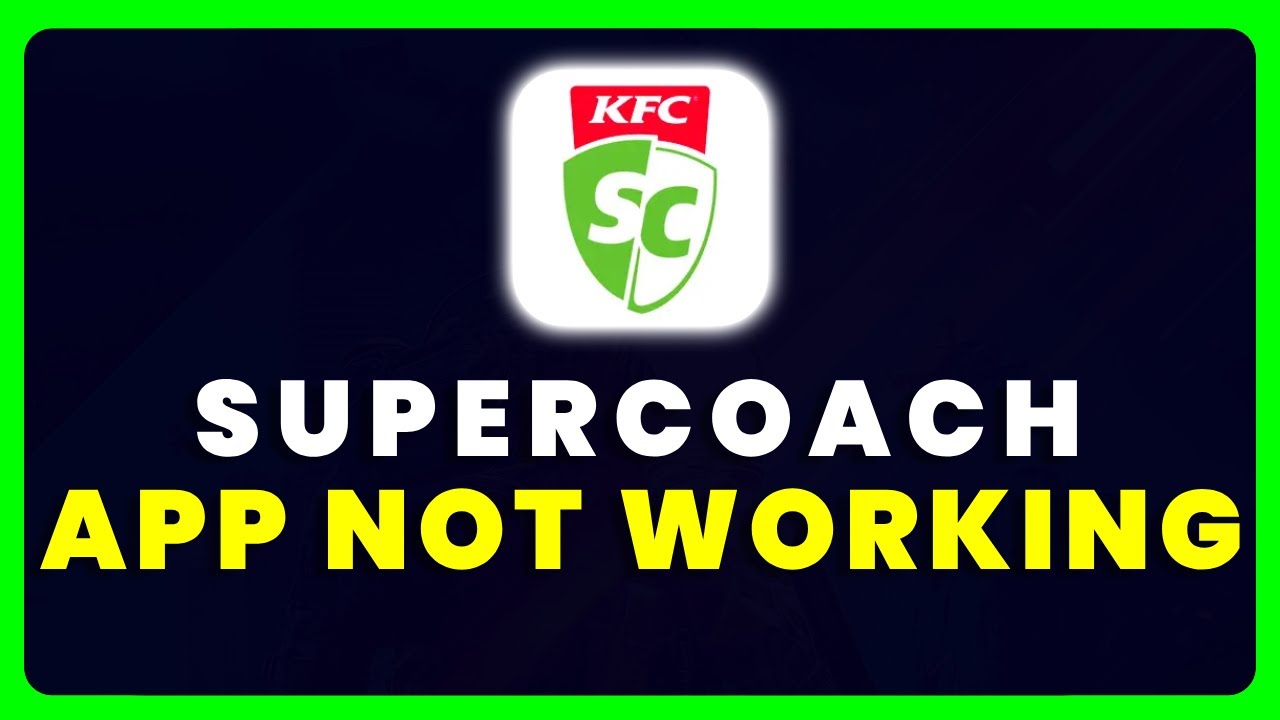 SuperCoach App Not Working: How to Fix SuperCoach App Not Working - YouTube