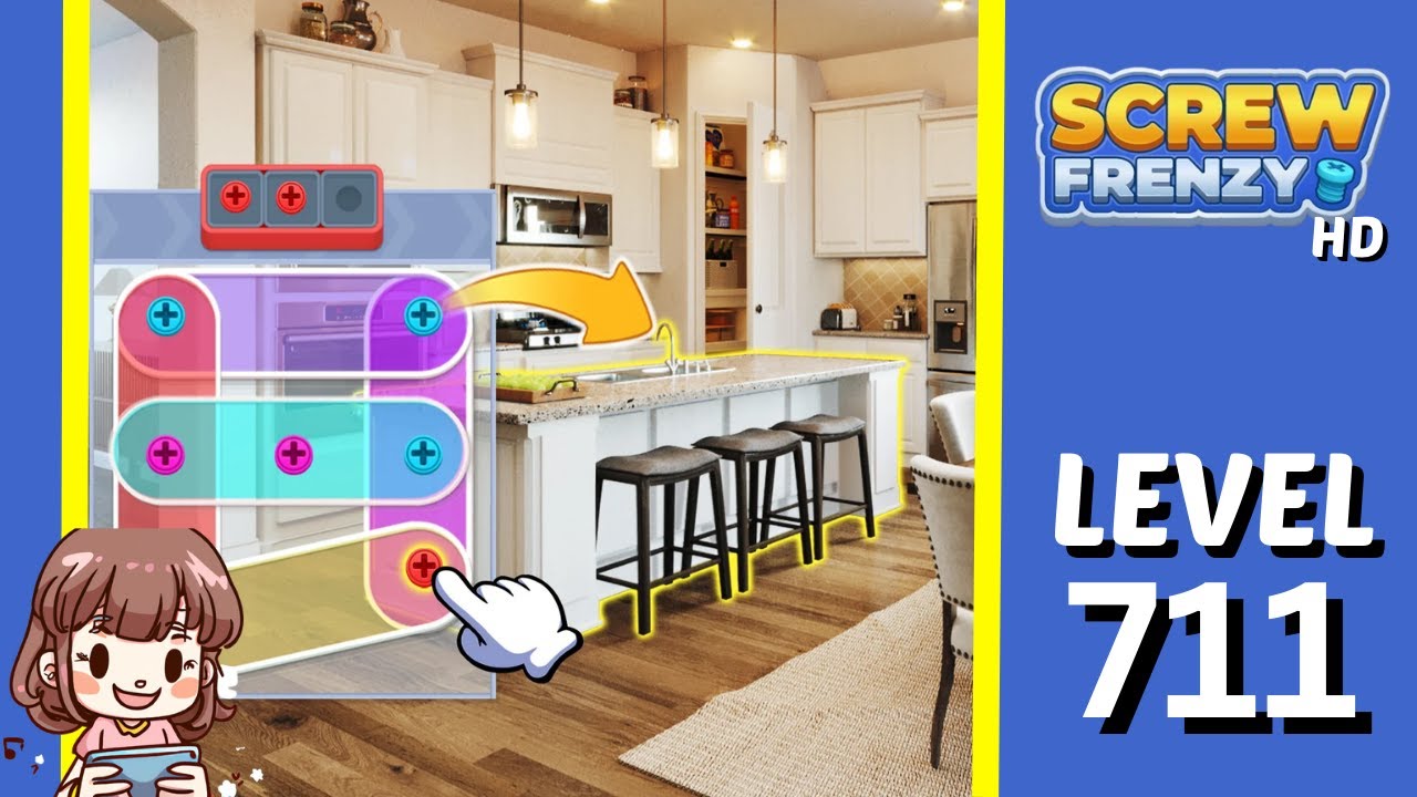 Screw Frenzy Level 711 Solution Walkthrough - YouTube