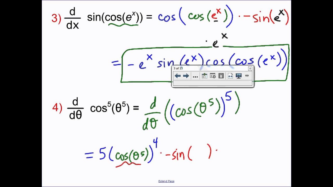 AP Calc Unit 3 Day 9 - YouTube