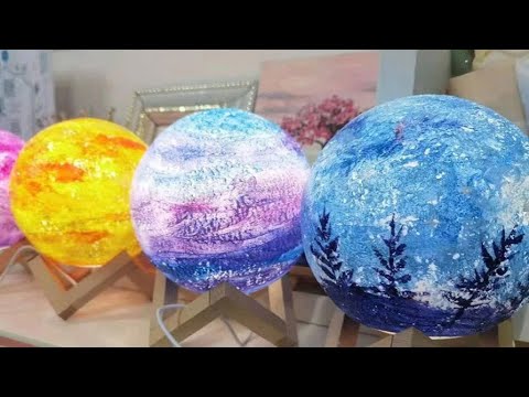 Paint Your Own Moon Lamp Kit - YouTube