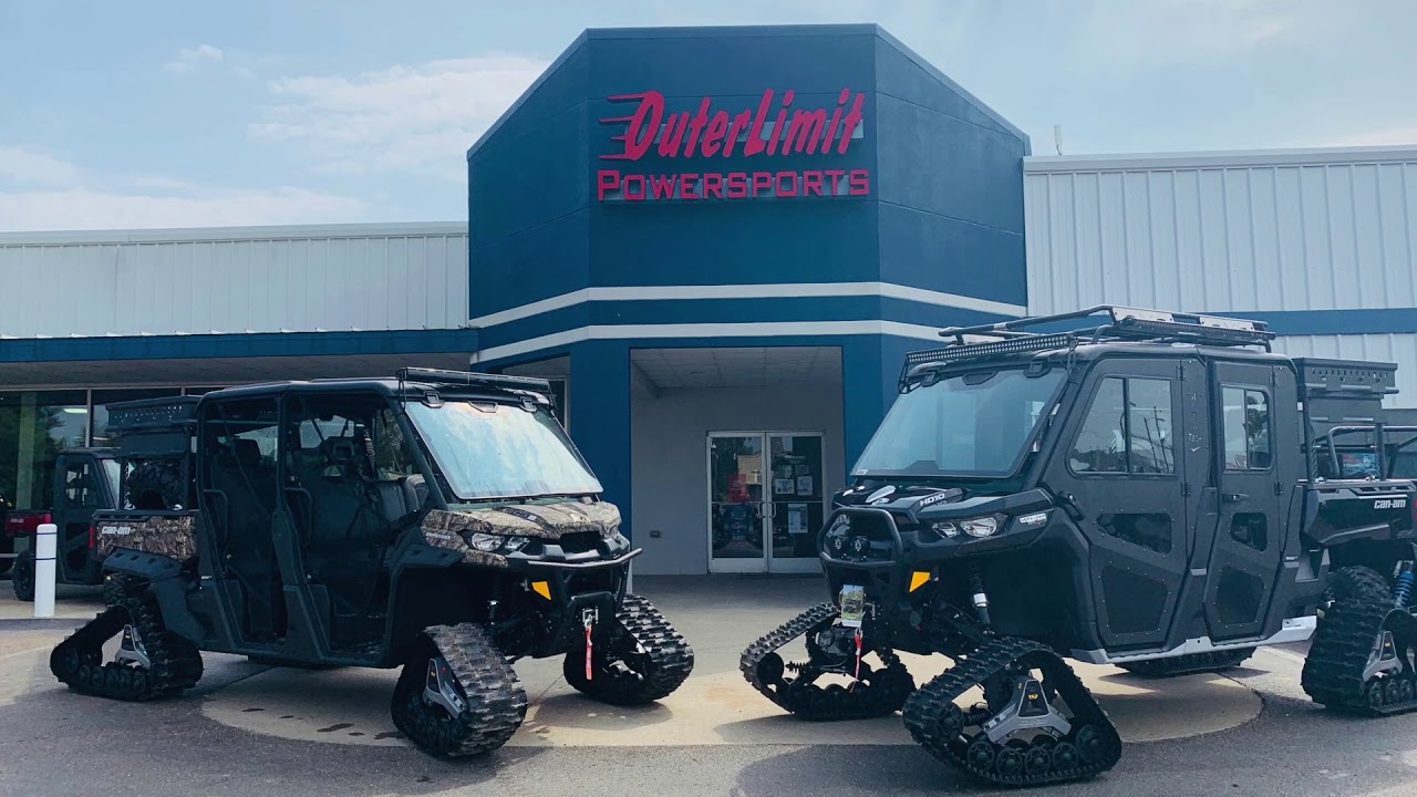 Can-Am Denfender Customized with Quack Rack, Tracks, and more! - YouTube