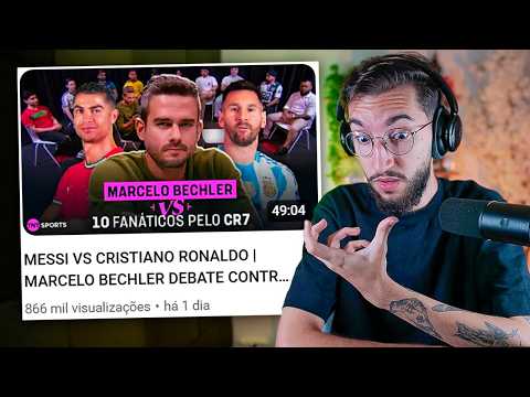 MESSI VS CRISTIANO RONALDO | MARCELO BECHLER DEBATE CONTRA 10 FÃS DO CR7!