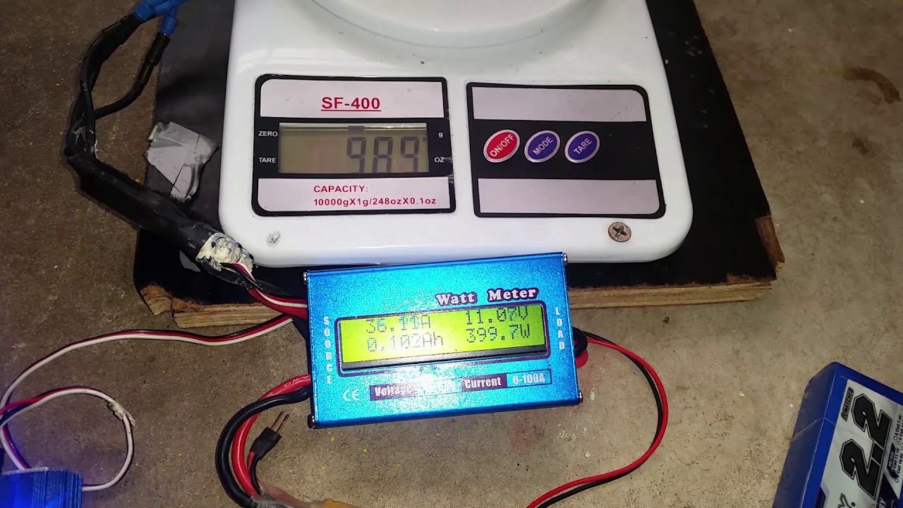 X-UAV Skysurfer 5050 prop Thrust test Racerstar BR2212 2450KV - YouTube