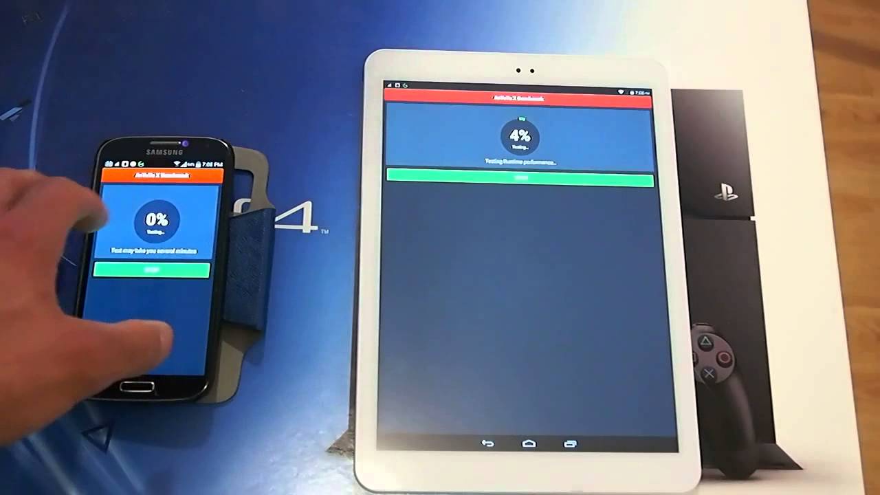 Cube Talk 9x Real Benchmarking vs samsung galaxy s4 - YouTube