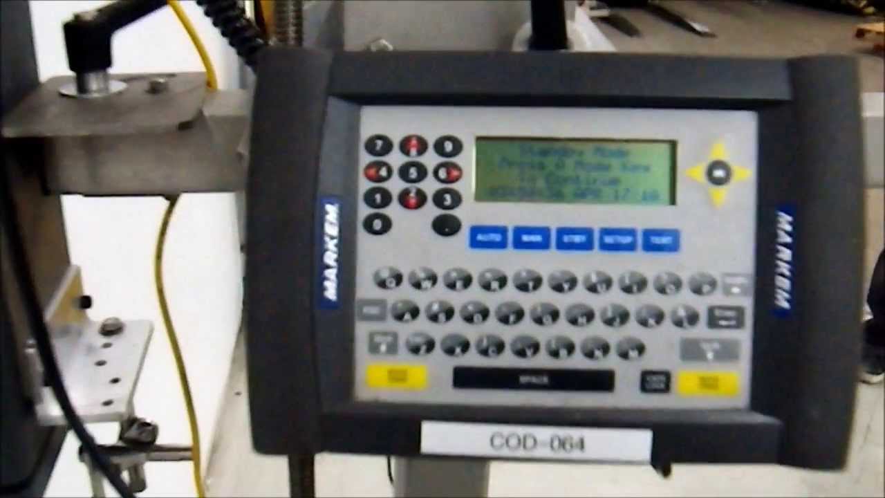 MARKEM LASER CODER SMARTLASE 1 - YouTube