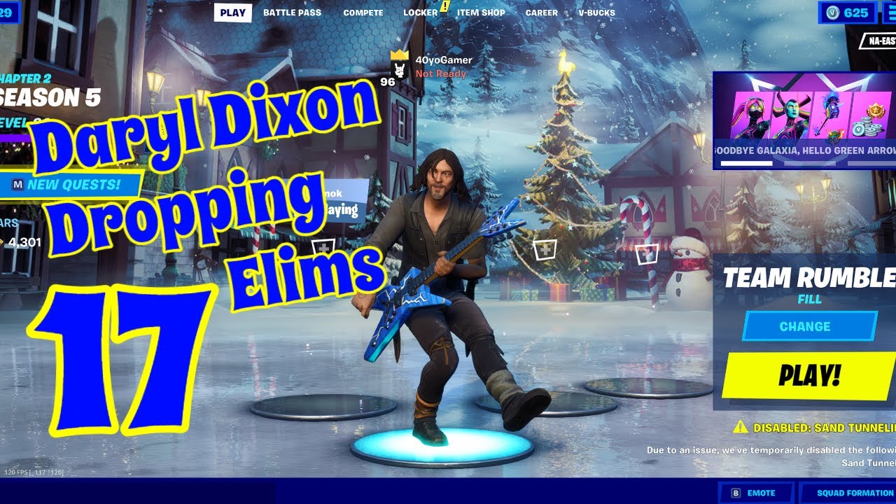 Fortnite C2S5 - Team Rumble - Daryl Dixon Drops 17 Elims!!! - YouTube