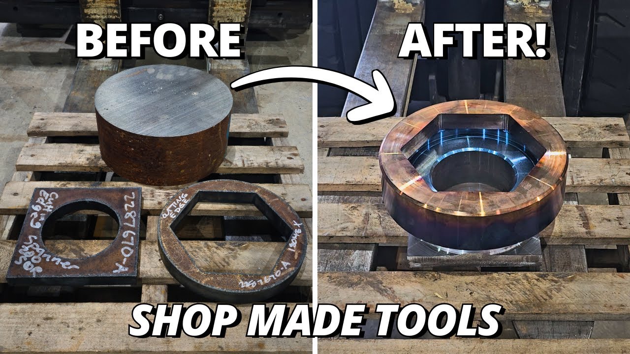 Making a MONSTER Hex Socket for a Hydraulic Nut Buster! | Shop Made ...