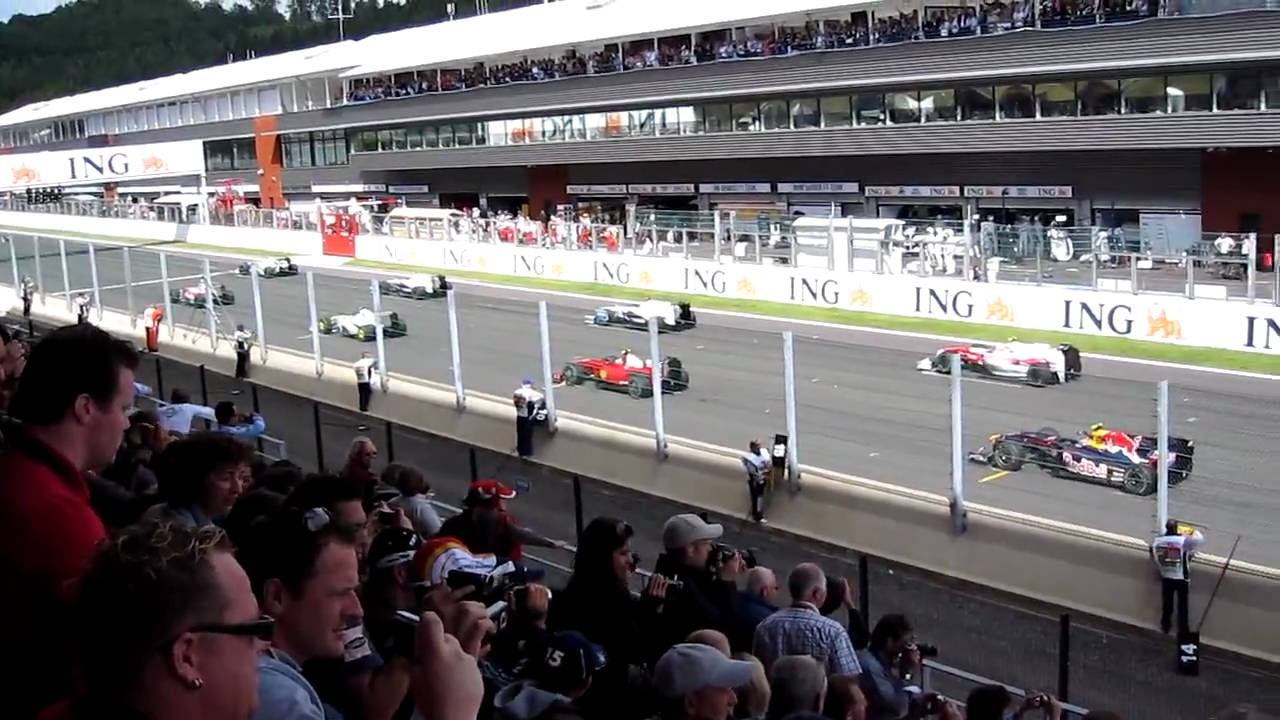 GP F1 Spa-Francorchamps 2009 Starting grid - YouTube