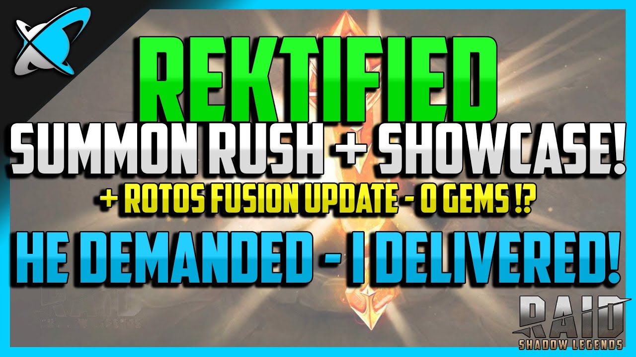 RAID: Shadow Legends| Summon Rush + Quick Showcase (Rektified) | A ...