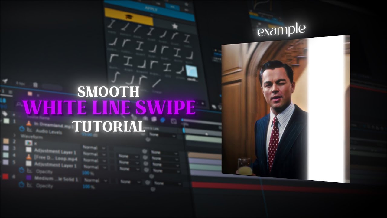 How To Make Smooth White Line Swipe | After Effects Tutorial - YouTube