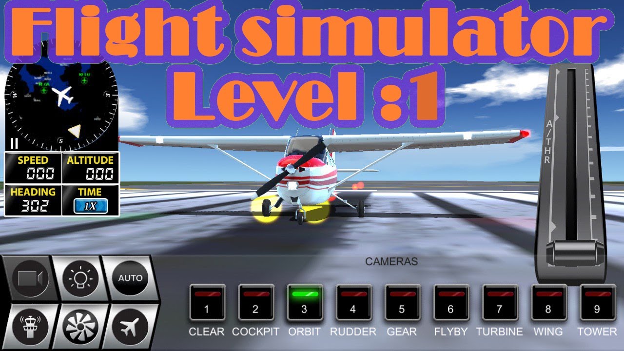 Flight simulator - Level : 1 | Video game player - YouTube