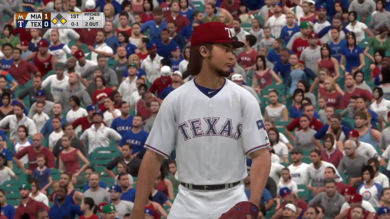 【VSダルビッシュ有】#100 Miami Marlins VS Texas Rangers【MLB The Show 17】 - YouTube