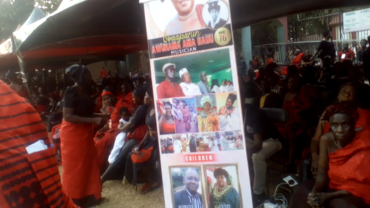 Ice kenkey and k.k. kabobo was at awura ama Badu funeral ples watch ...
