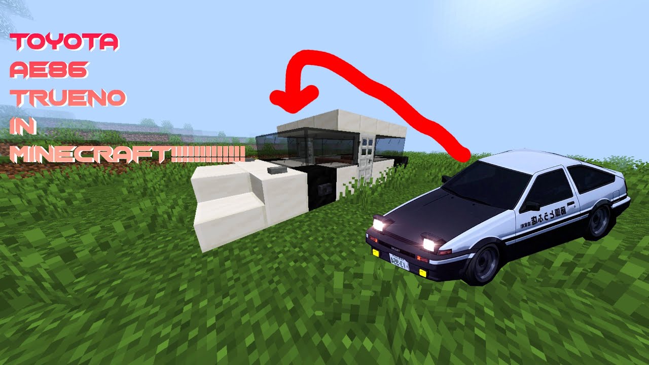 Building The Legendary Toyota AE86 in Minecraft - YouTube