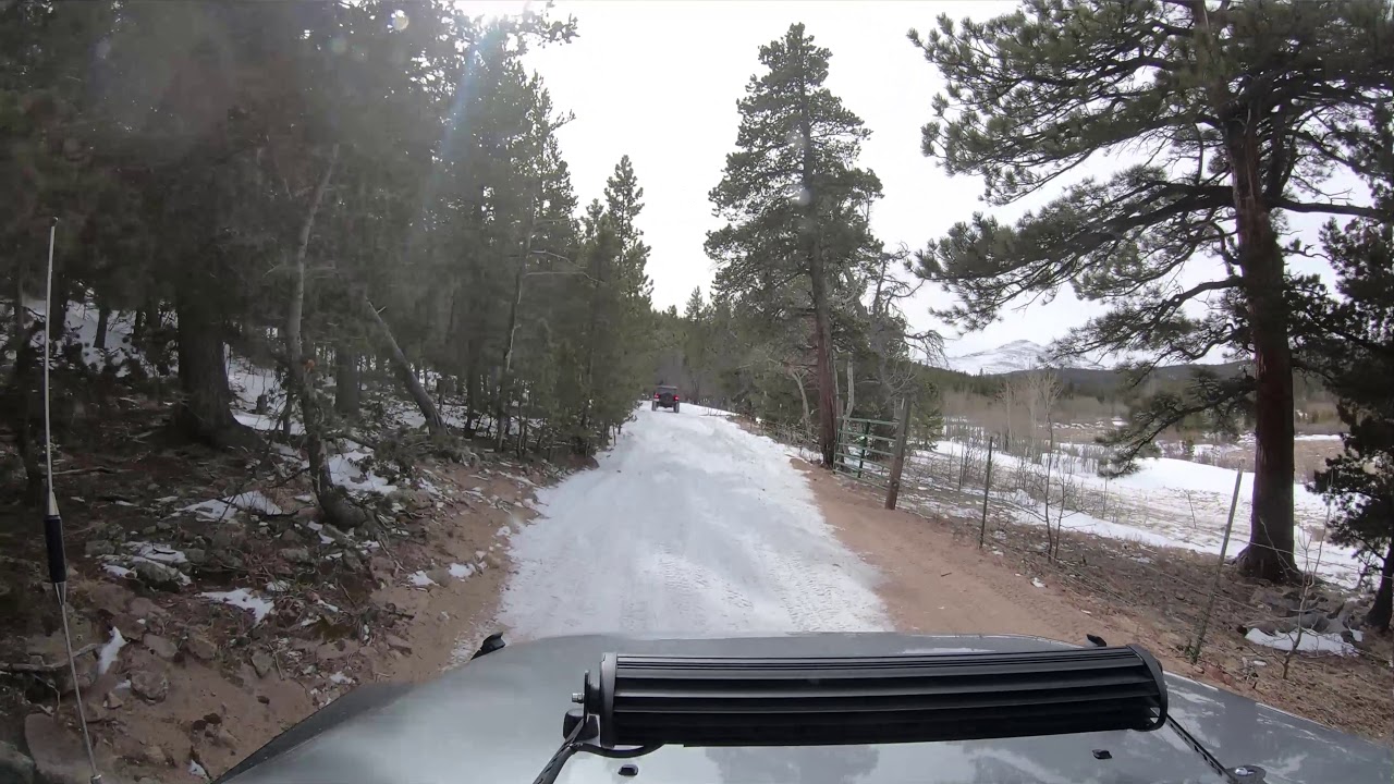 Bunce School Road 4K! Big drifts at the end! 2-9-19 - YouTube