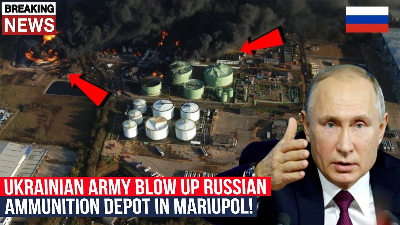 3 Minute Ago! BIG EXPLOSION! Ukrainian Army Blow Up Russian Ammunition ...