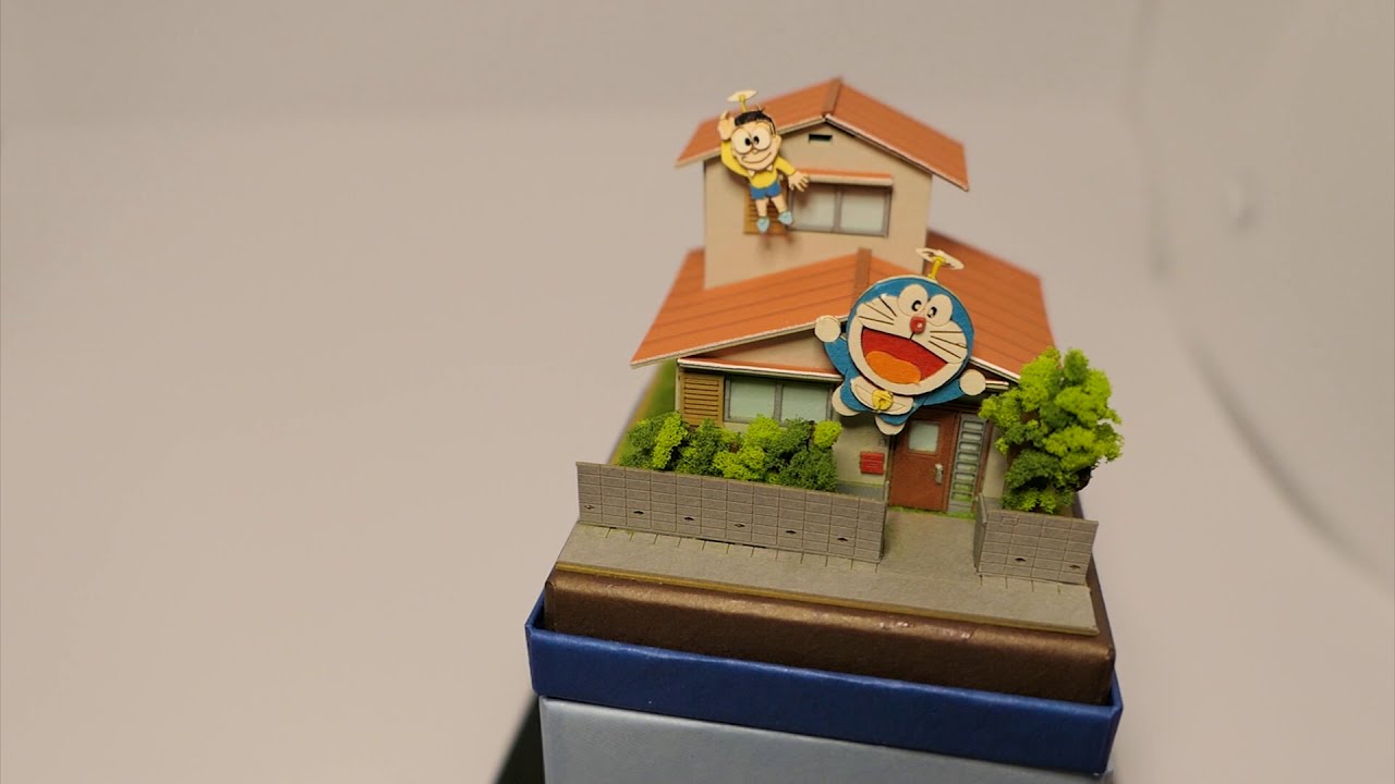 Sankei Doraemon Papercraft #09, Takecopter - YouTube