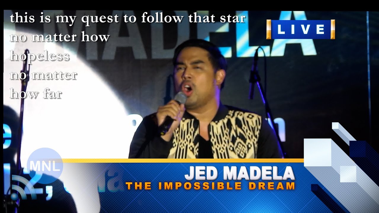 [ACAPELLA] THE IMPOSSIBLE DREAM (Jed Madela) Momentum Live MNL - YouTube