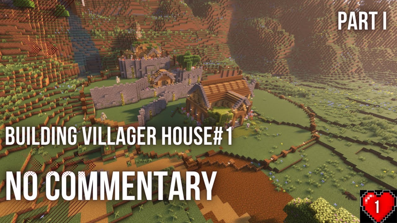 Minecraft Relaxing Gameplay-Building a Librarian house I Building Huge ...