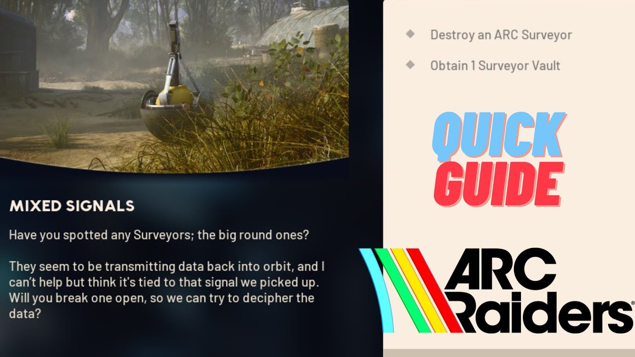 Mixed Signals (Quick Guide) - Arc Raiders - YouTube